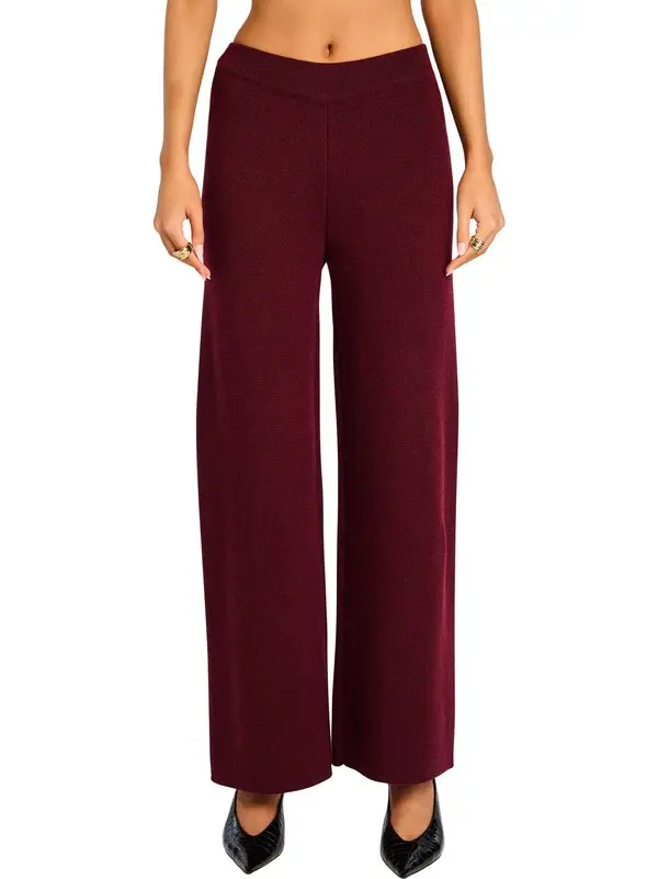 SEROYA Juna Knit Pant - Pinot