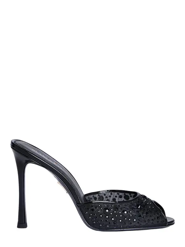 Retrofete Alonia Embellished Sandal - Black/black