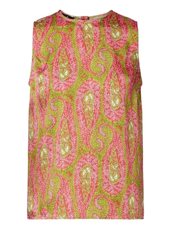 Etro Semi-sheer Jacquard Blouse - Pink