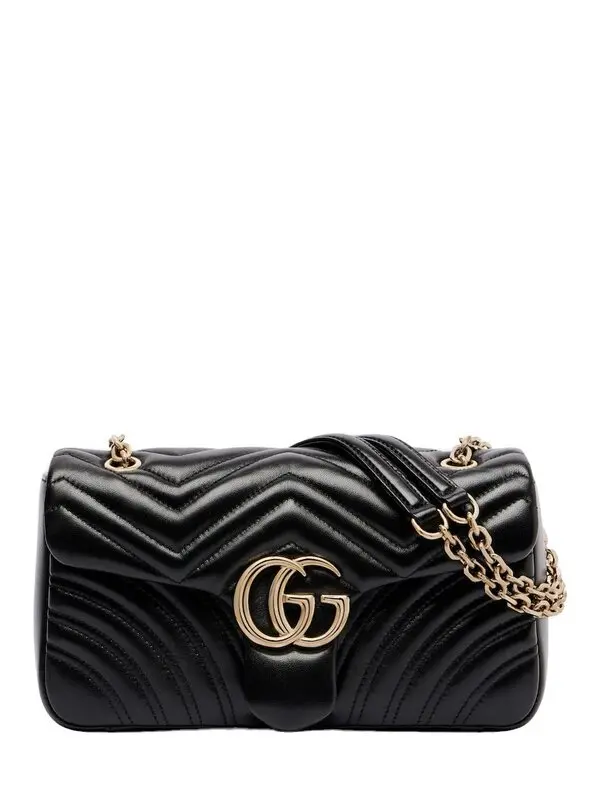 Gucci Gg Marmont Medium Shoulder Bag - Black