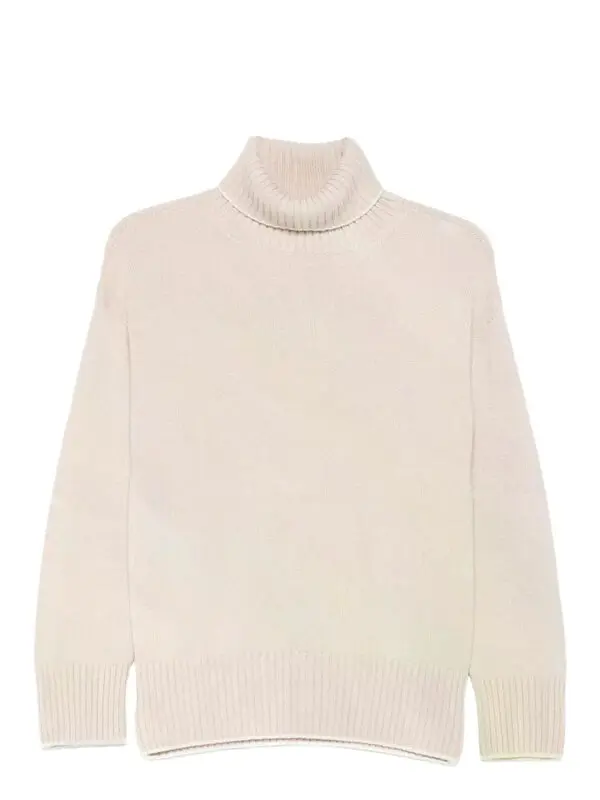 Eleventy Roll-neck Sweater - Neutrals
