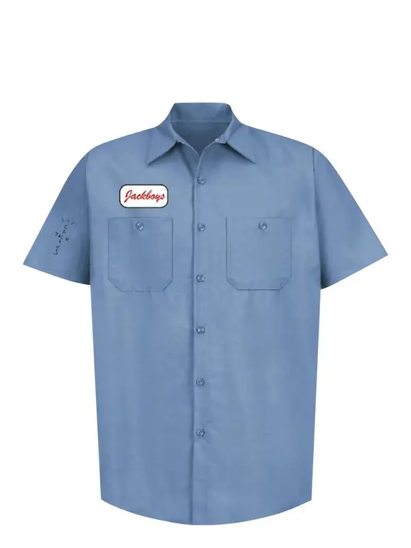 CACTUS JACK BY TRAVIS SCOTT Cactus Jack X Dickies Work Shirt - Blue