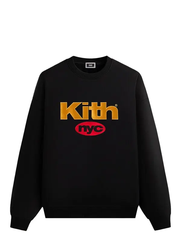 Kith Nimbus Logo Nelson Crewneck - Black