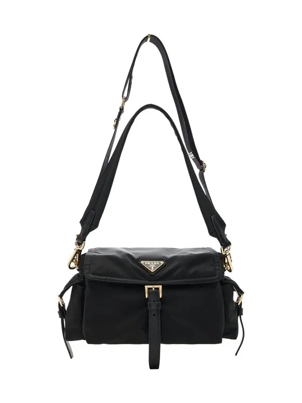 Prada Small Nylon Camera Bag - Black