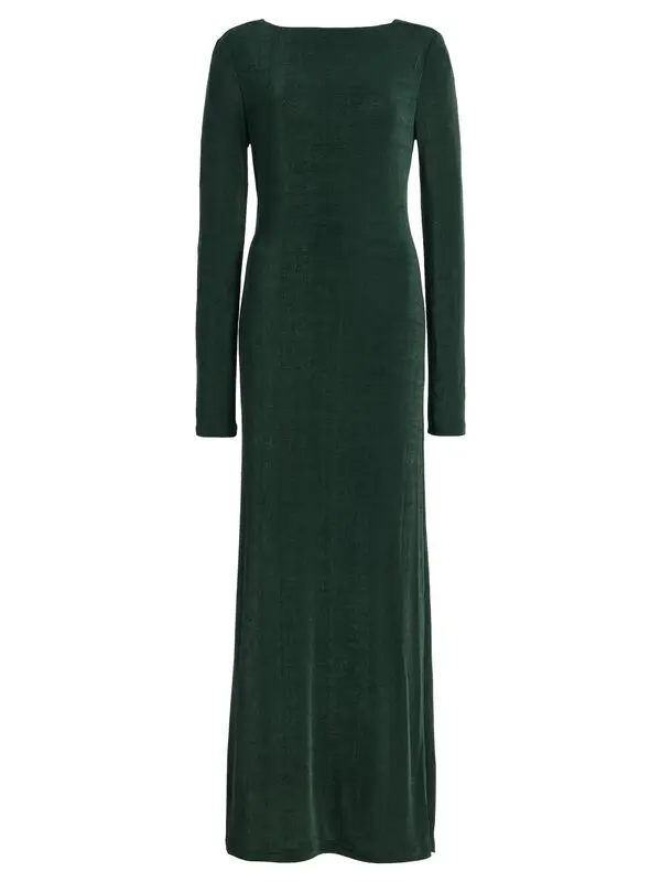 Significant Other Luna Draped Jersey Maxi Dress - Green