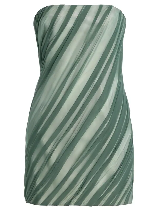 Significant Other Aryn Draped Tulle Mini Dress - Green