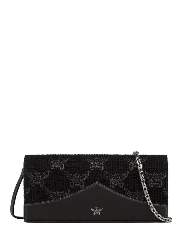Mcm Diamond Clutch - Black