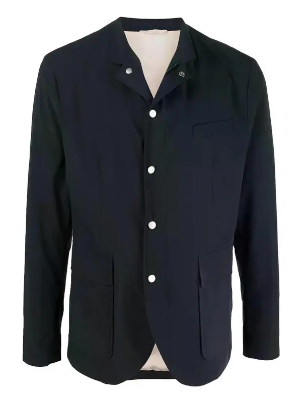 Eleventy Single-breasted Jacket - Blue