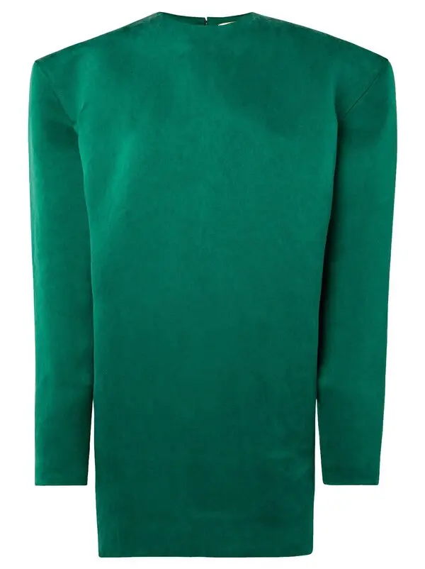 Saint Laurent Silk Mini Dress - Green