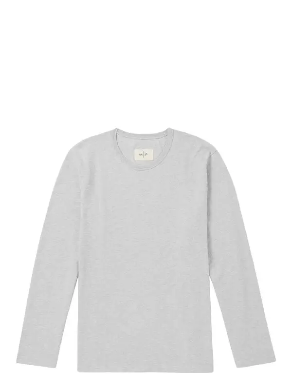 Folk Cotton-jersey T-shirt - Gray