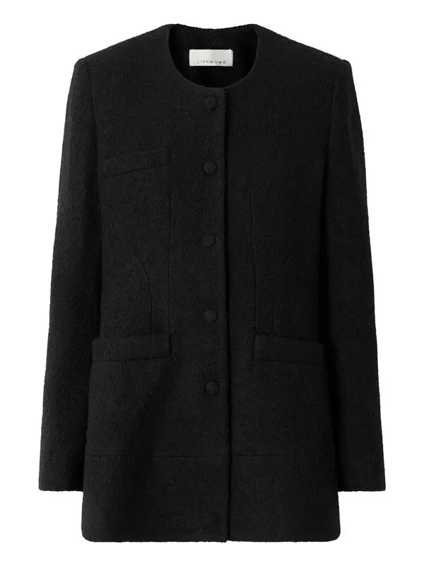 LIBEROWE Otto Wool-blend Bouclé-tweed Jacket - Black