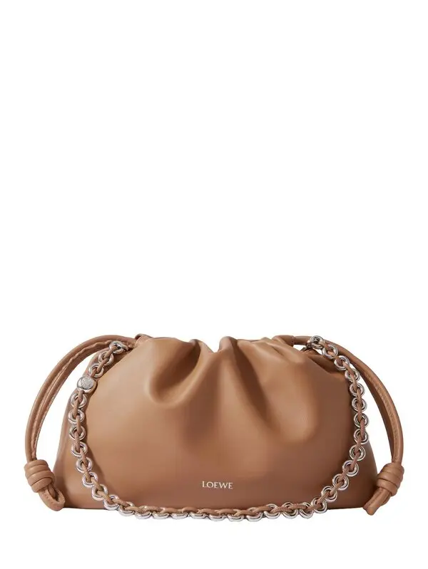 Loewe Flamenco Medium Clutch - Neutrals