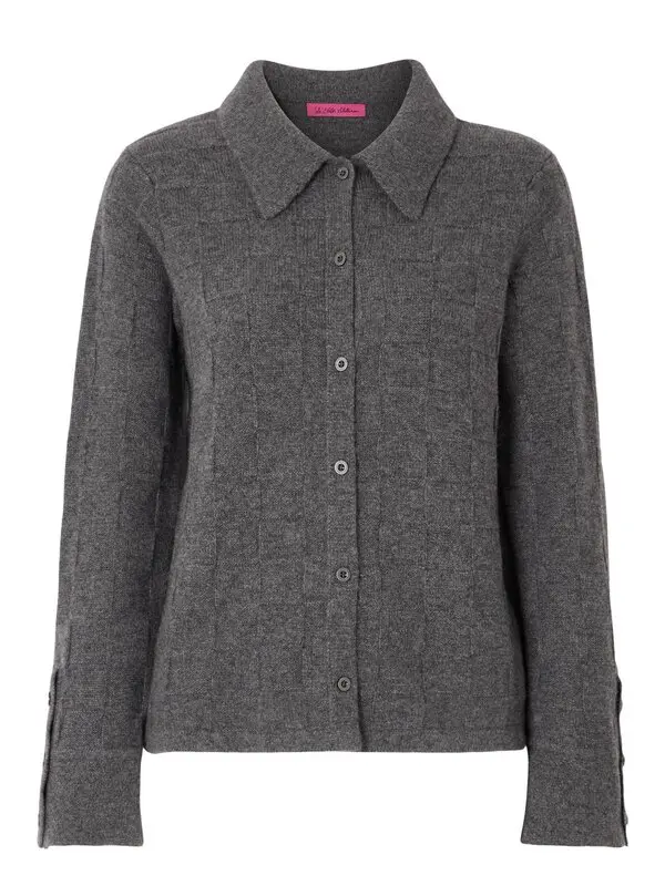 THE ELDER STATESMAN Cashmere Cardigan - Gray