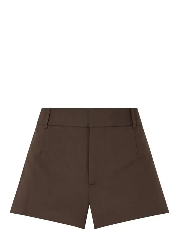 SIR. Dylan Woven Mini Shorts - Brown