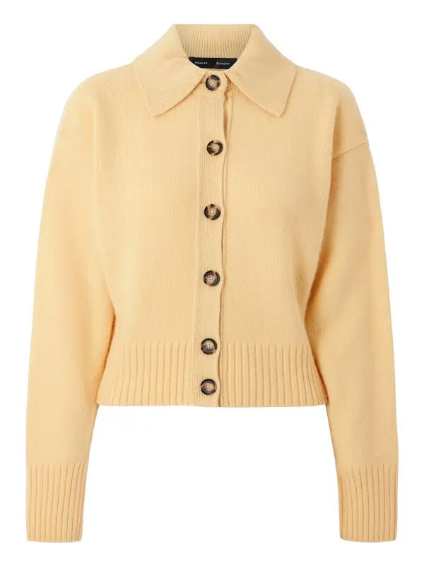 Proenza Schouler Rocio Cashmere-blend Cardigan - Yellow