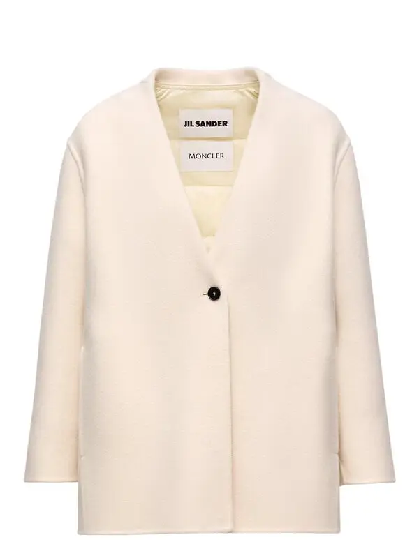 MONCLER + JIL SANDER Francium 3-in-1 Wool Jacket - White