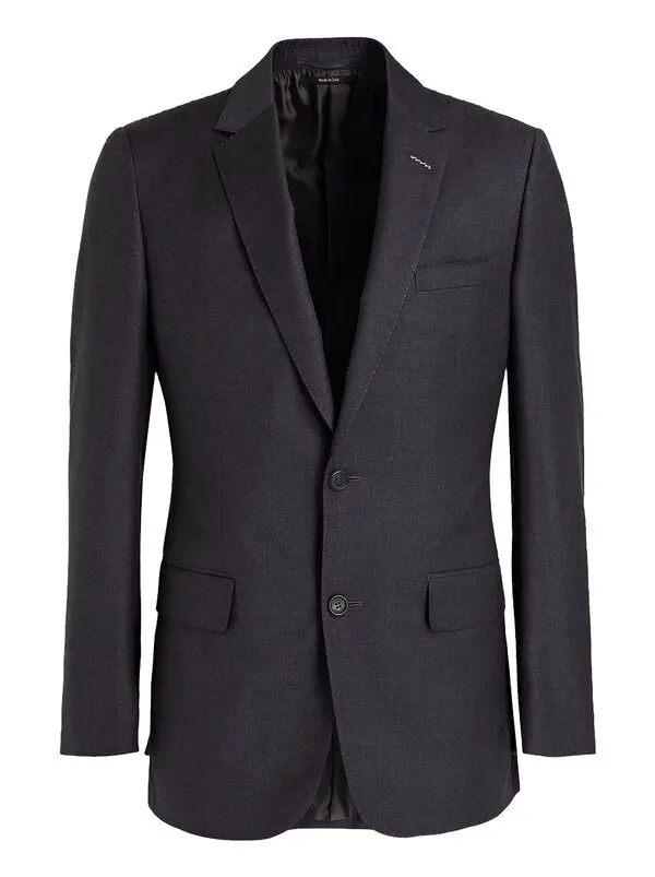 Dunhill Slimfit Wool Blazer - Dark Gray