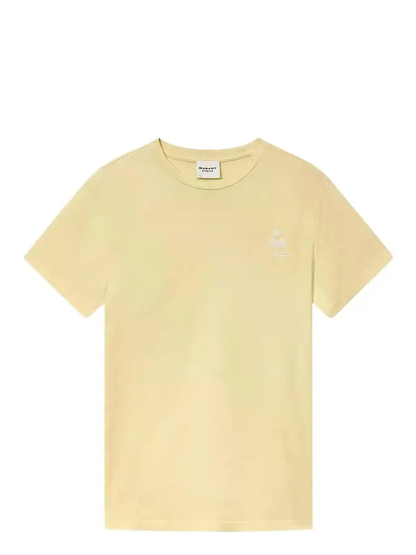 MARANT ETOILE Aby Crew-neck T-shirt - Yellow