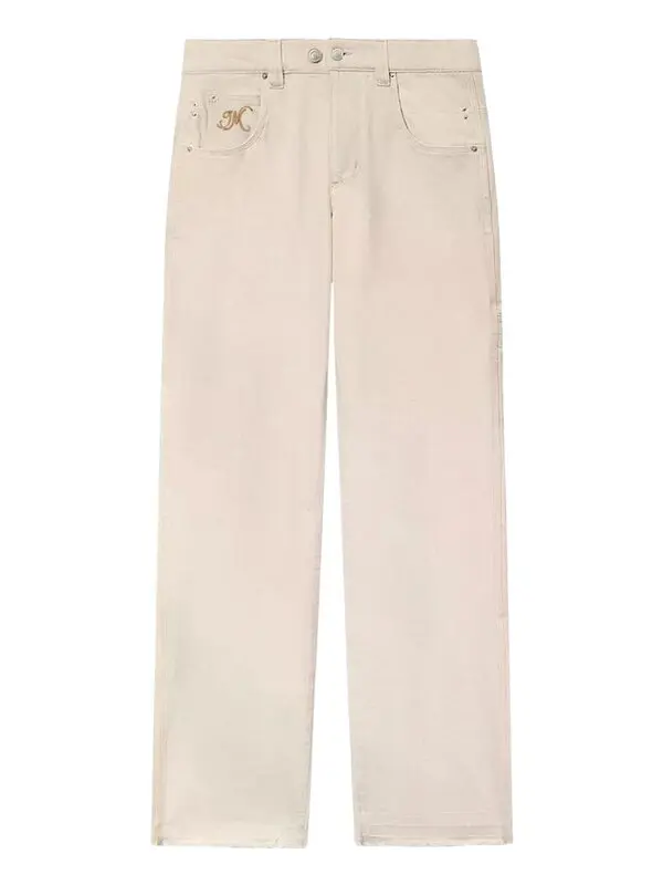 Isabel Marant Jeyda Straight Trousers - Neutrals
