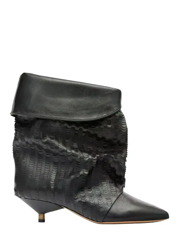 Isabel Marant Edrik 45mm Embossed Boots - Black