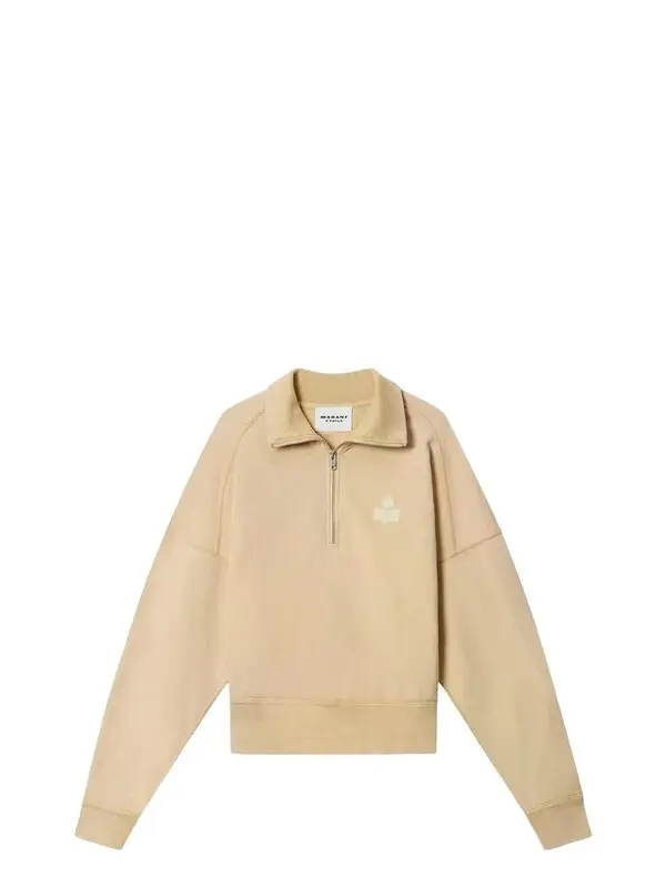 MARANT ETOILE Ross Zip Sweatshirt - Light Ochre