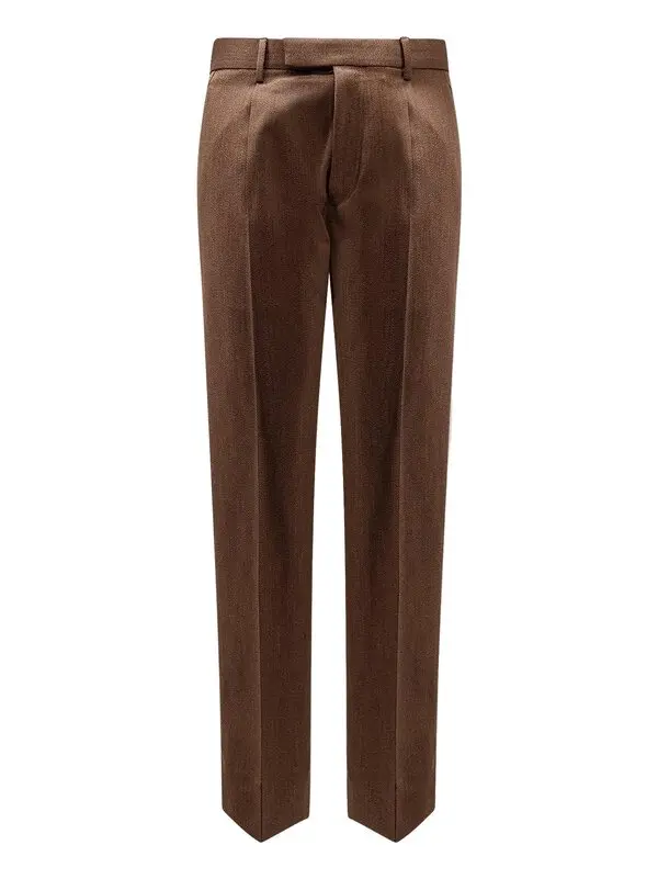 Zegna Wool Trousers - Brown
