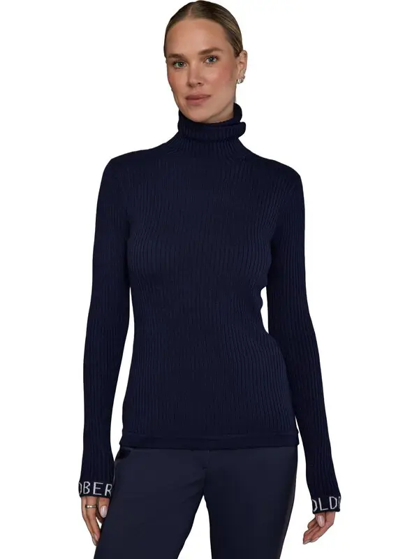 Goldbergh Mira Long-sleeve Knit Sweater - Navy