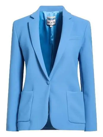 Paul & Joe Single-breasted Crepe Blazer - Blue