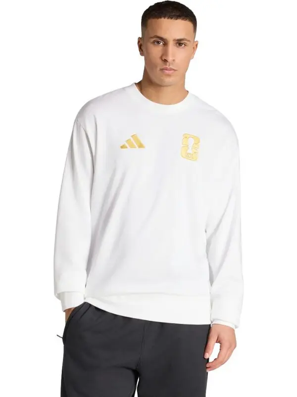 Adidas Fifa World Cup 2026 Official Emblem Sweatshirt - Core White