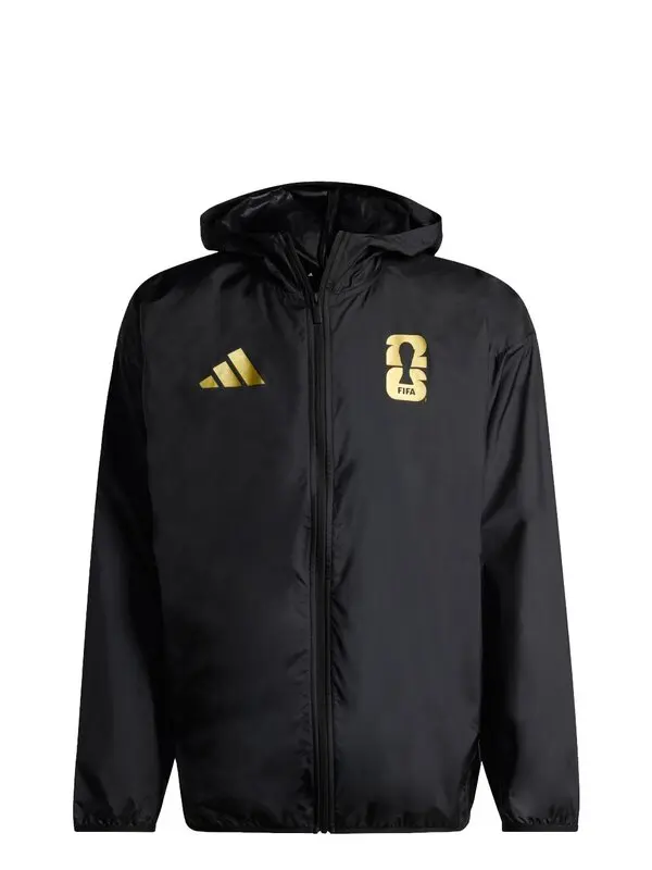 Adidas Fifa World Cup 2026 Official Emblem Windbreaker Jacket - Black