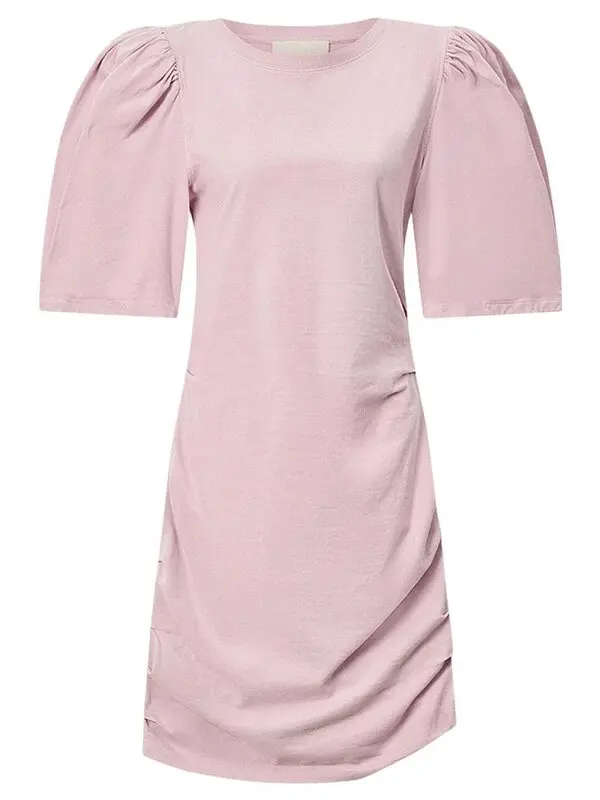 Isabel Marant Mylda Short Sleeve Mini Dress - Pale Pink