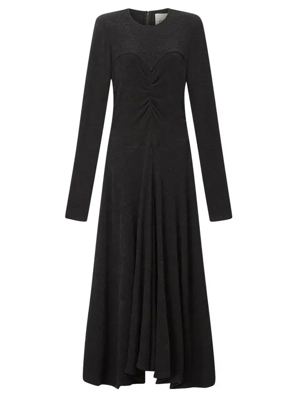 Isabel Marant Flora Long Sleeve Dress - Black