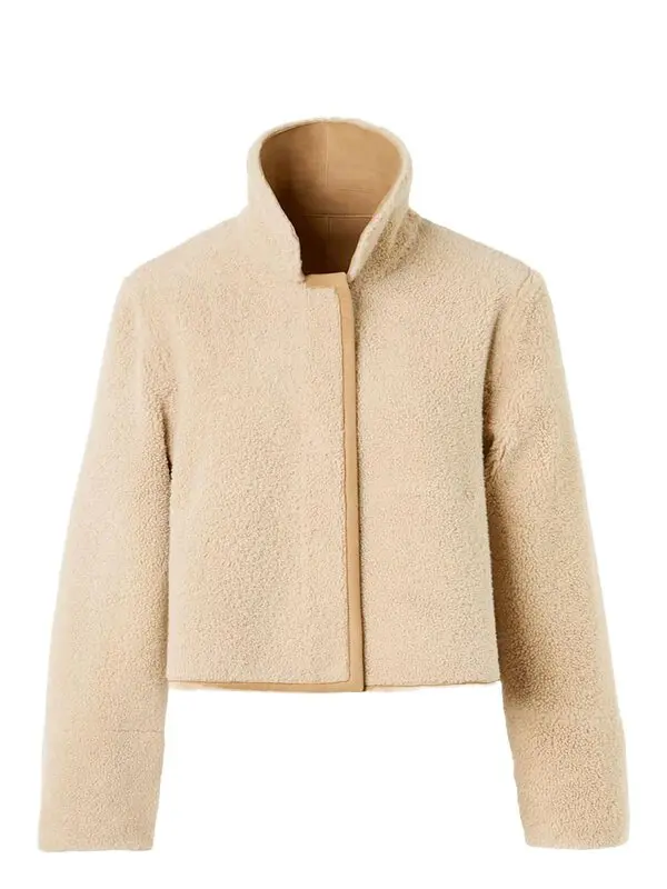 Akris Reversible Cady And Shearling Jacket - Beige