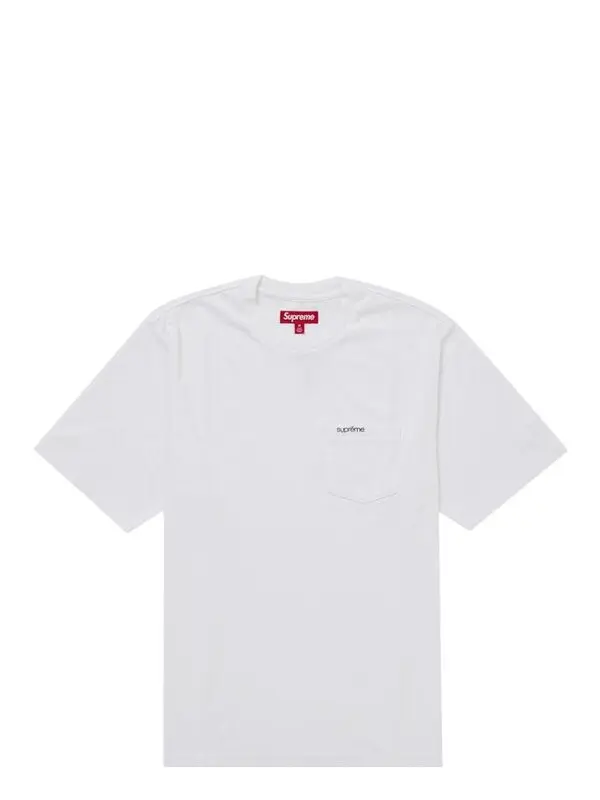 Supreme Short Sleeve Pocket Tee Shirt - White