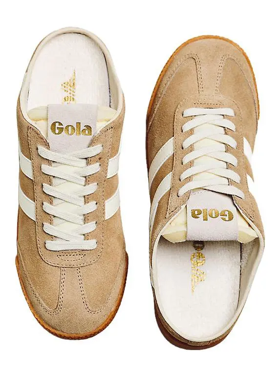 Gola Elan Mule Sneakers - Light Caramel/off White