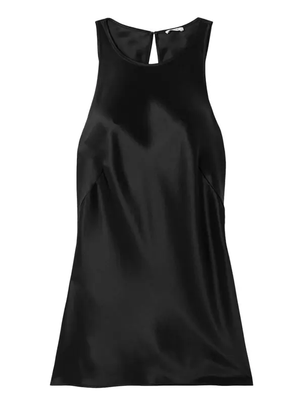 JOSEPH Ritz Satin Tank - Black