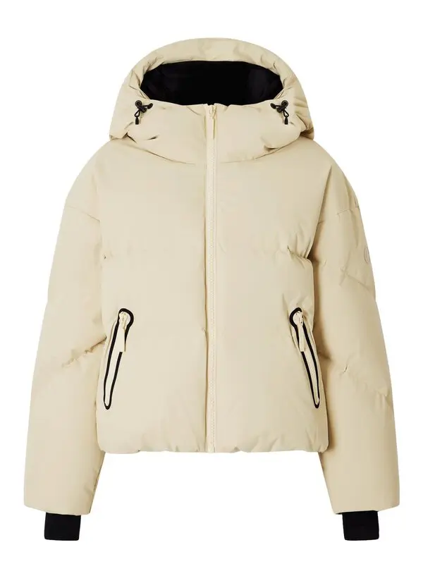 Cordova Meribel Hooded Quilted Recycled Down Ski Jacket - Neutrals