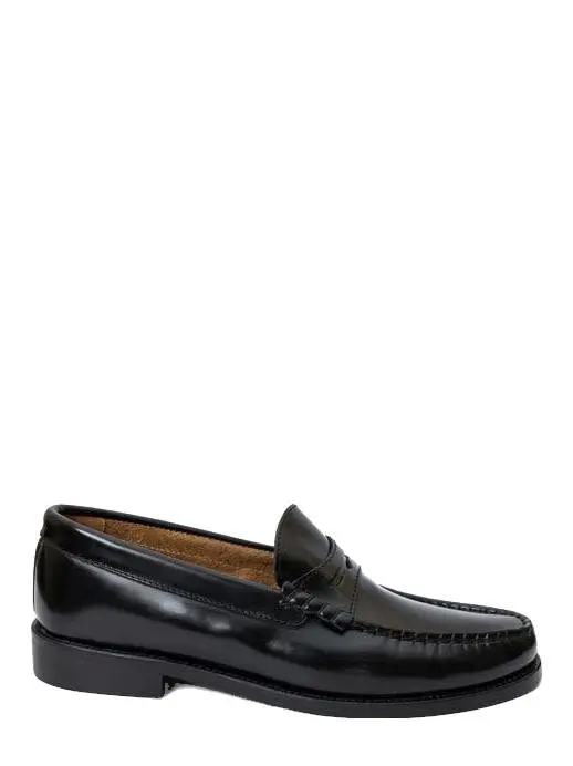 MENINA STEP Mila Leather Penny Loafer - Black