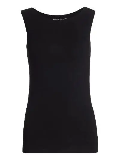 Majestic Filatures Soft Touch Merrow Edge Crewneck Tank - Noir