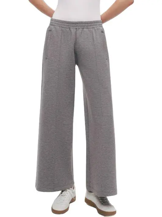 NOCTURNE Relaxed Wide-leg Track Pants - Grey