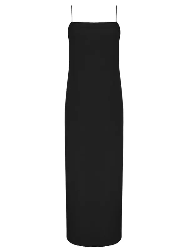 DI STAVNITSER Casablanca Sleeveless Silk Gown - Black