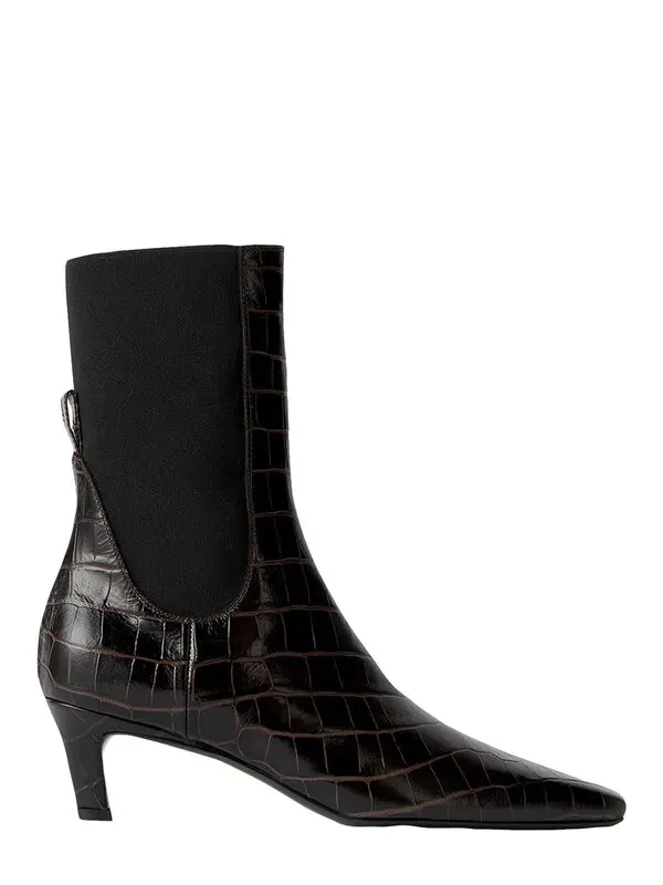 TOTEME Mid-heel Ankle Boots - Black 200