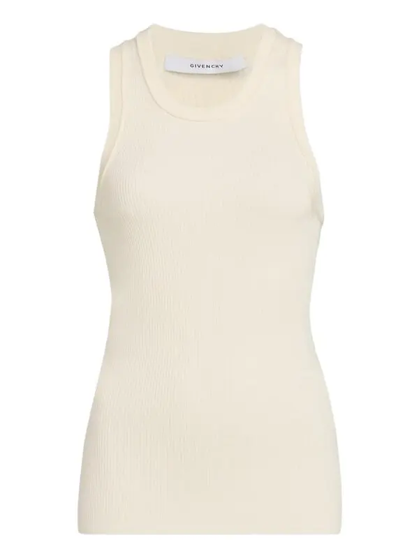 Givenchy Wool Rib Tank Top - Ivory