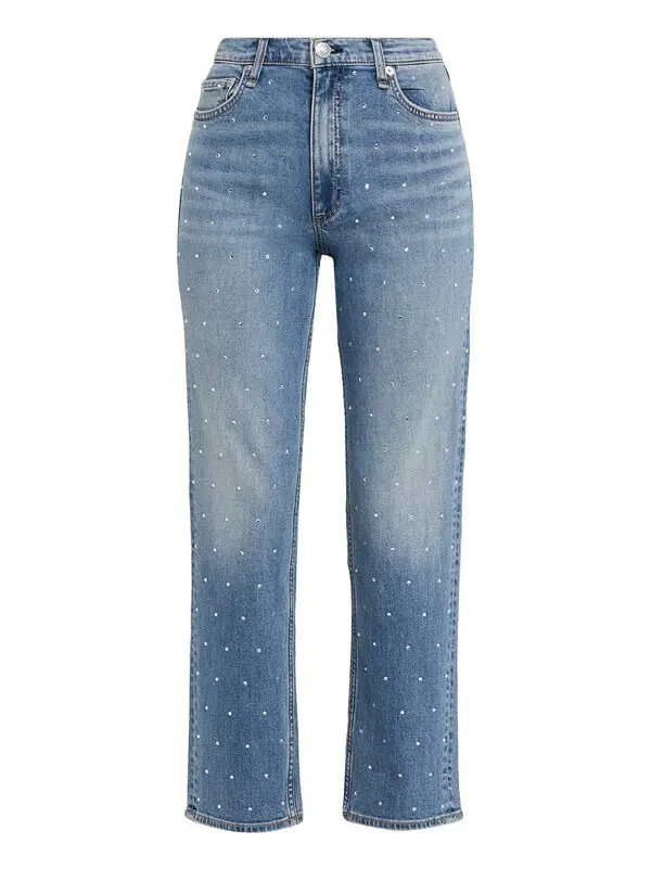 Rag & Bone Harlow Ankle Straight Jeans - Orianjewel