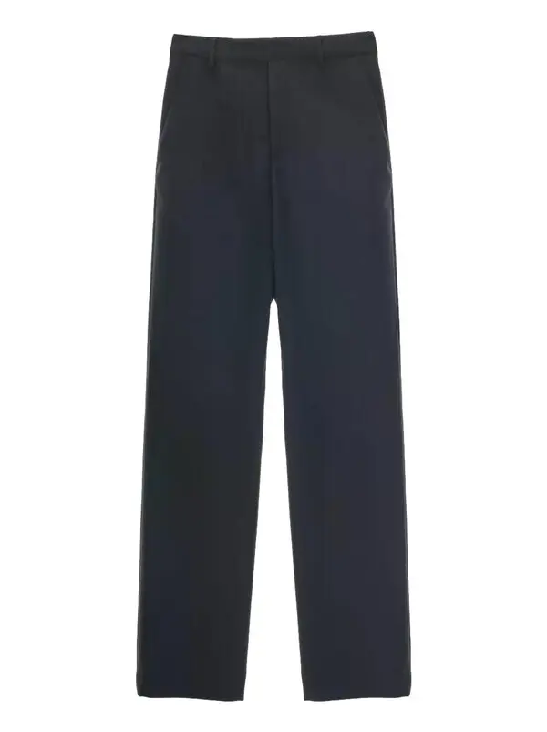 RIER Flat Front Trousers - Black