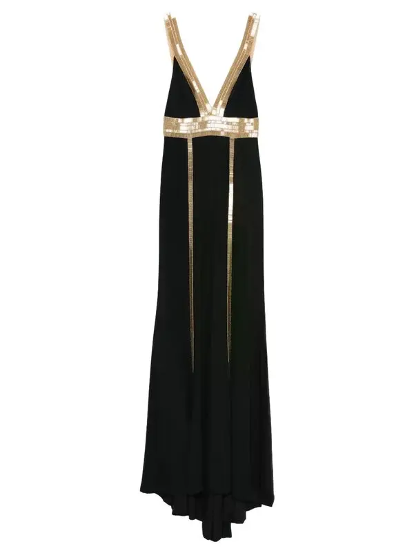 Costarellos Embellished Maxi Dress - Black