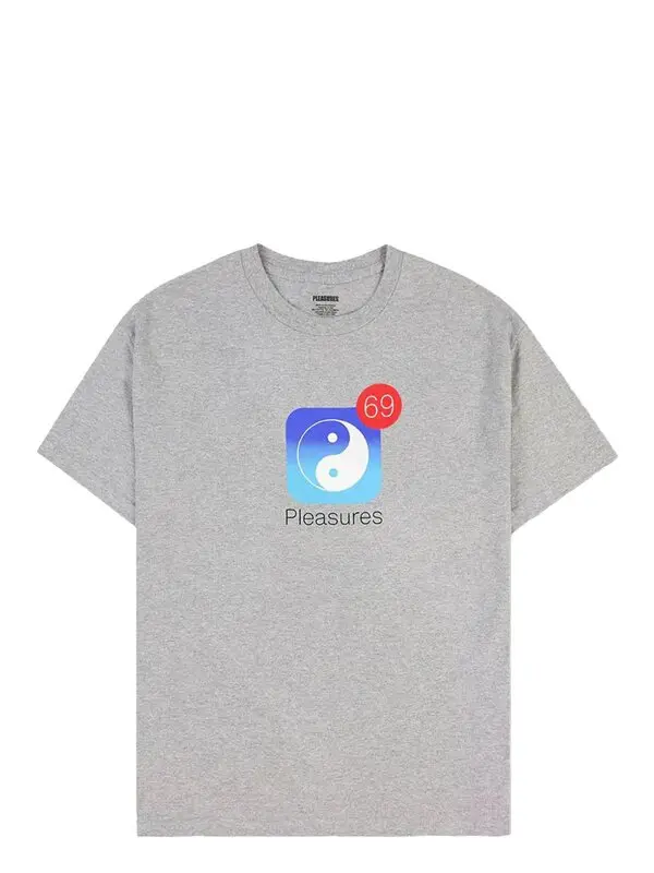 PLEASURES Notify Short-sleeve T-shirt - Grey
