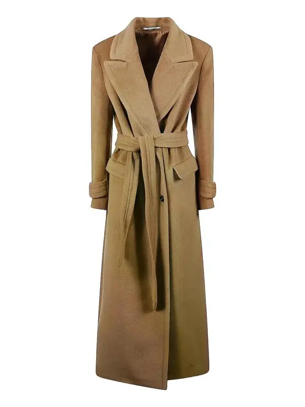 Tagliatore Belted Coat - Neutrals
