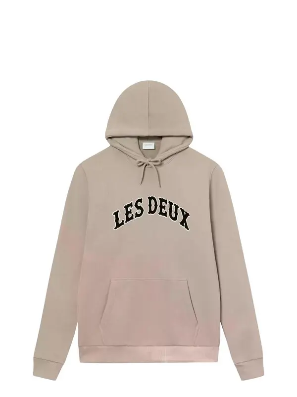 LES DEUX Brady Logo-print Hoodie - Neutrals