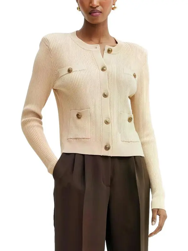 Guess Button-fastening Cardigan - Neutrals